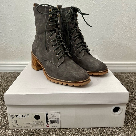 BEAST FASHION | Shoes | Beast Fashion Combat Style Bootie | Poshmark